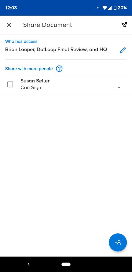 Android - Sharing Documents and Sharing Permissions