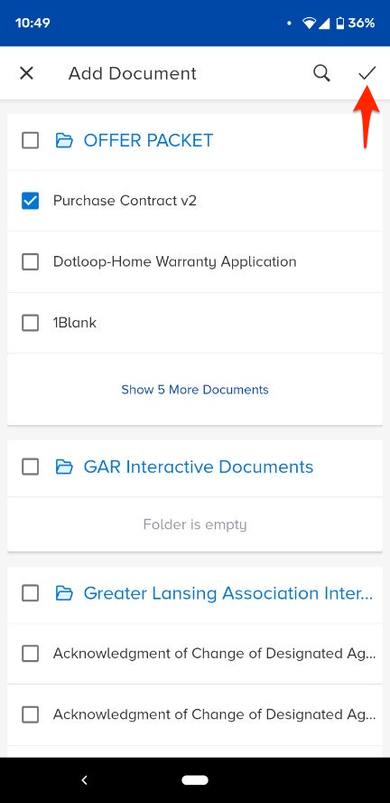 Android - Adding Documents to a Loop