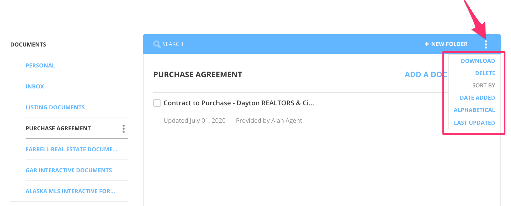 Creating Document Template Folders