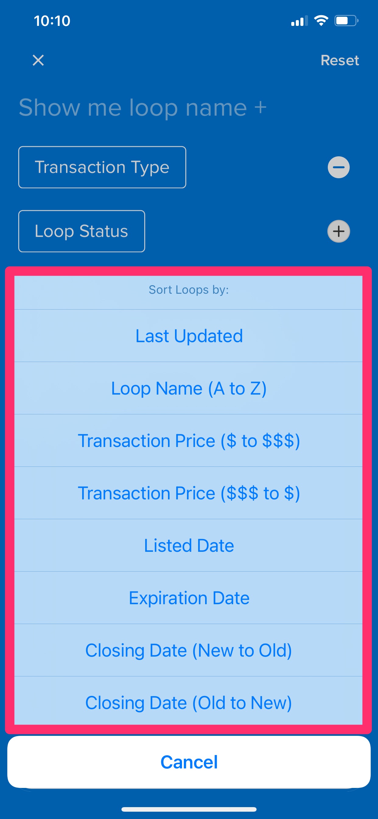 iOS - Filters, Sorting, and Search