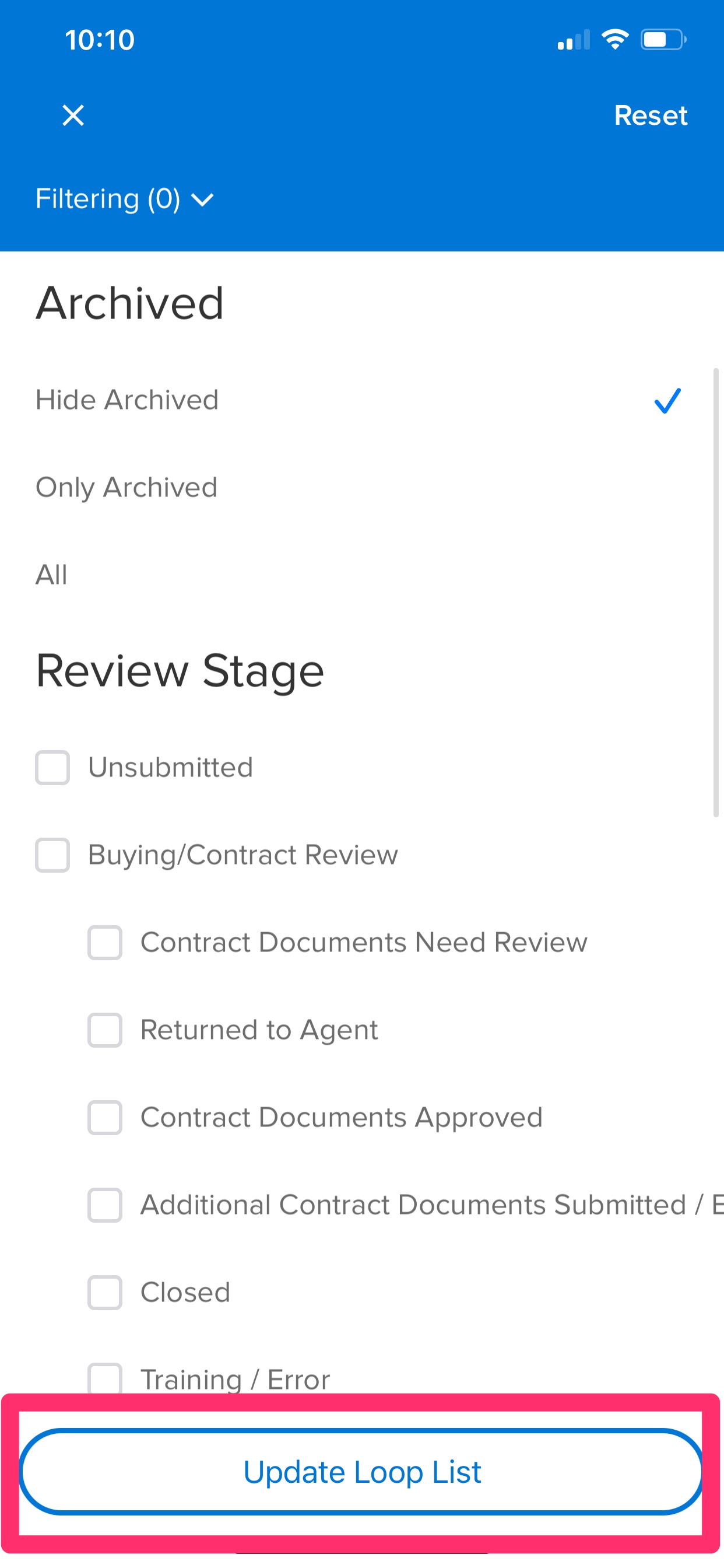 iOS - Filters, Sorting, and Search