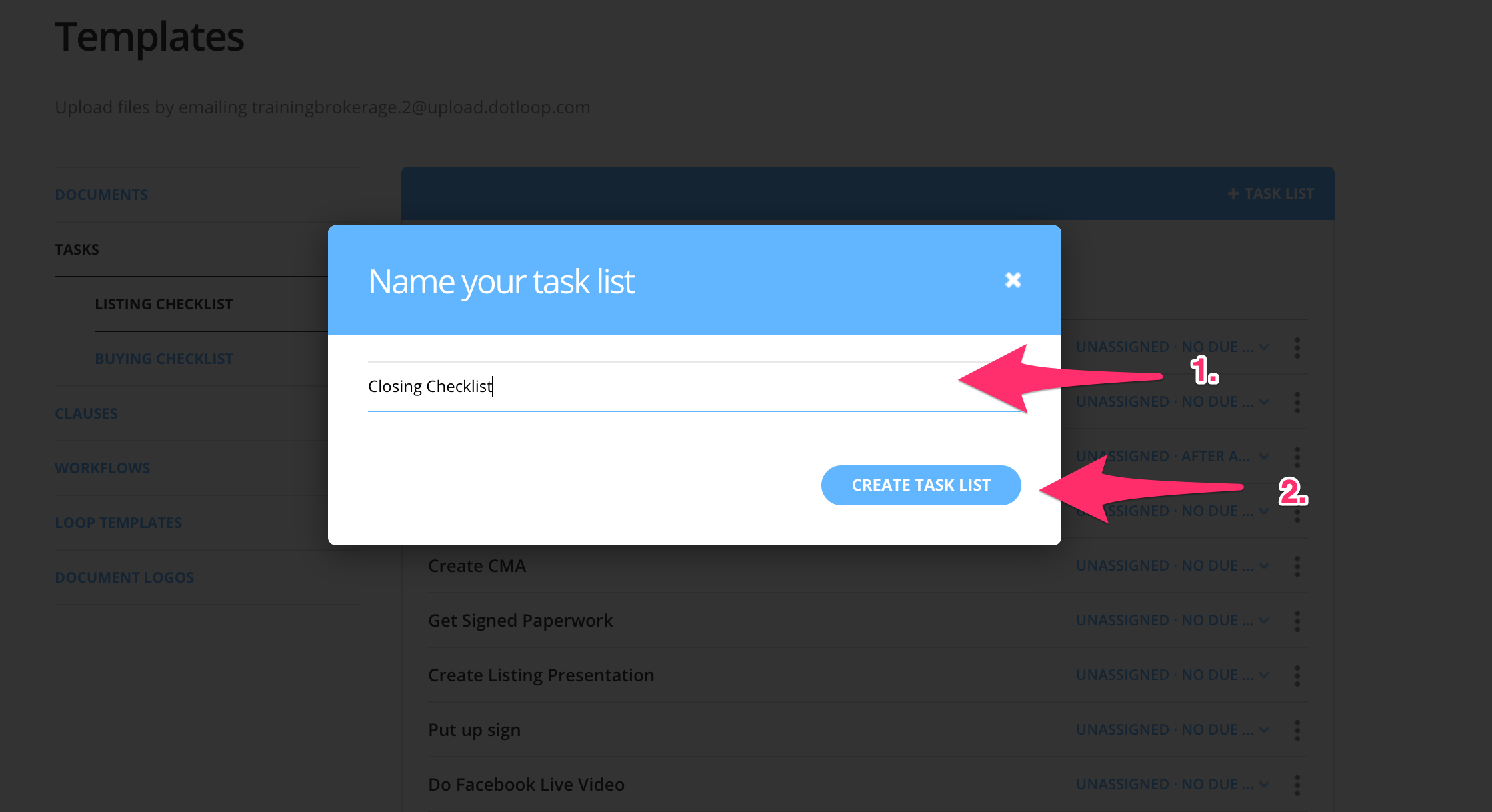 Create Task Templates