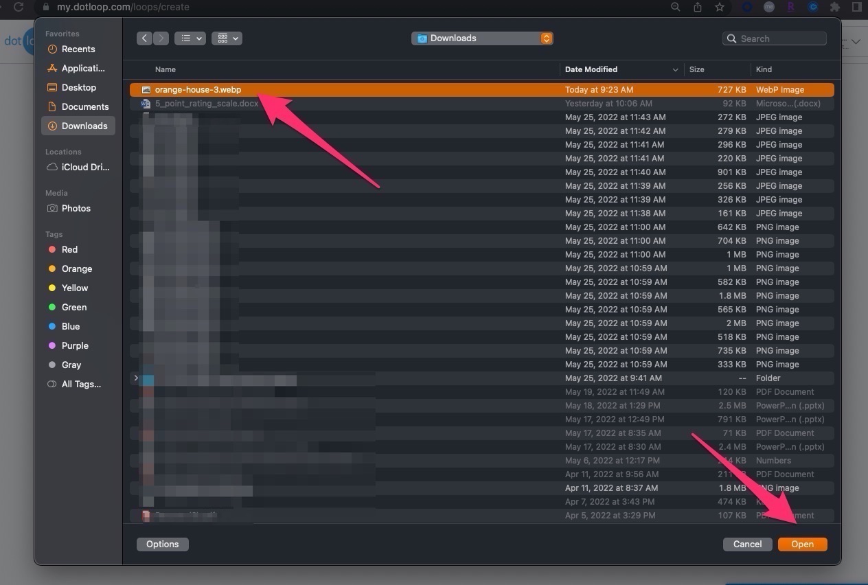 2.0 Add a photo to your loop