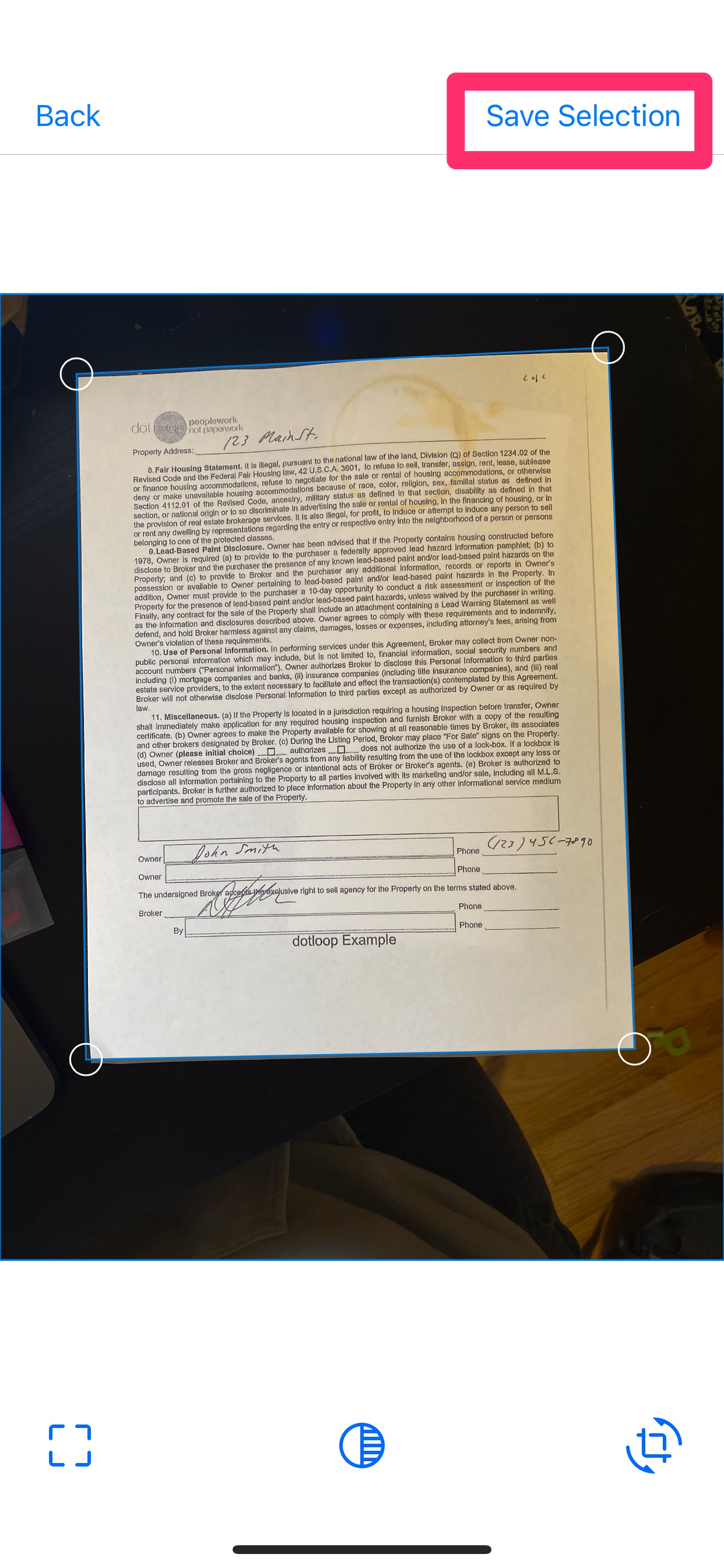 iOS - Adding Documents to a Loop