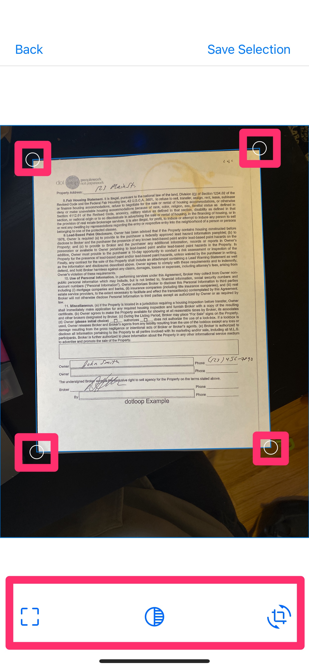 iOS - Adding Documents to a Loop