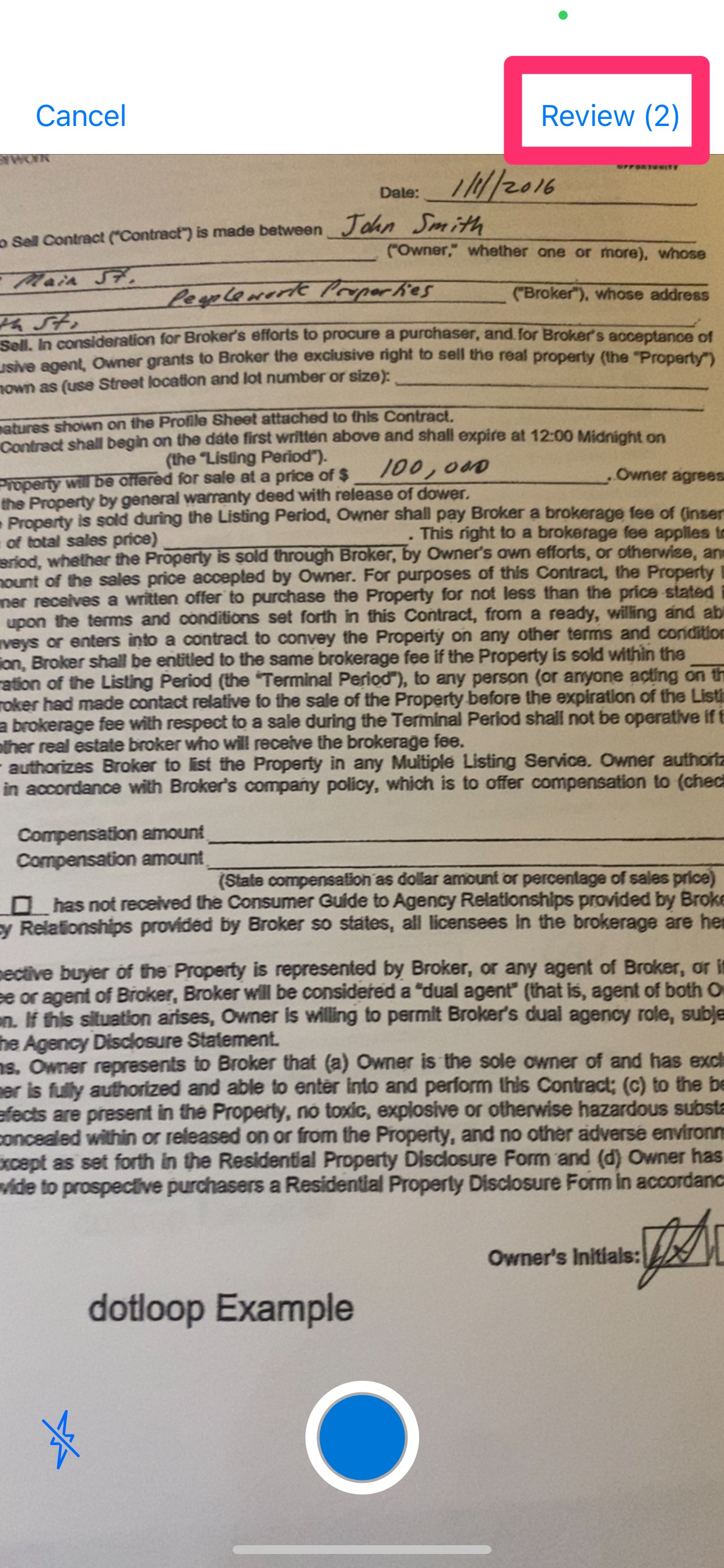 iOS - Adding Documents to a Loop