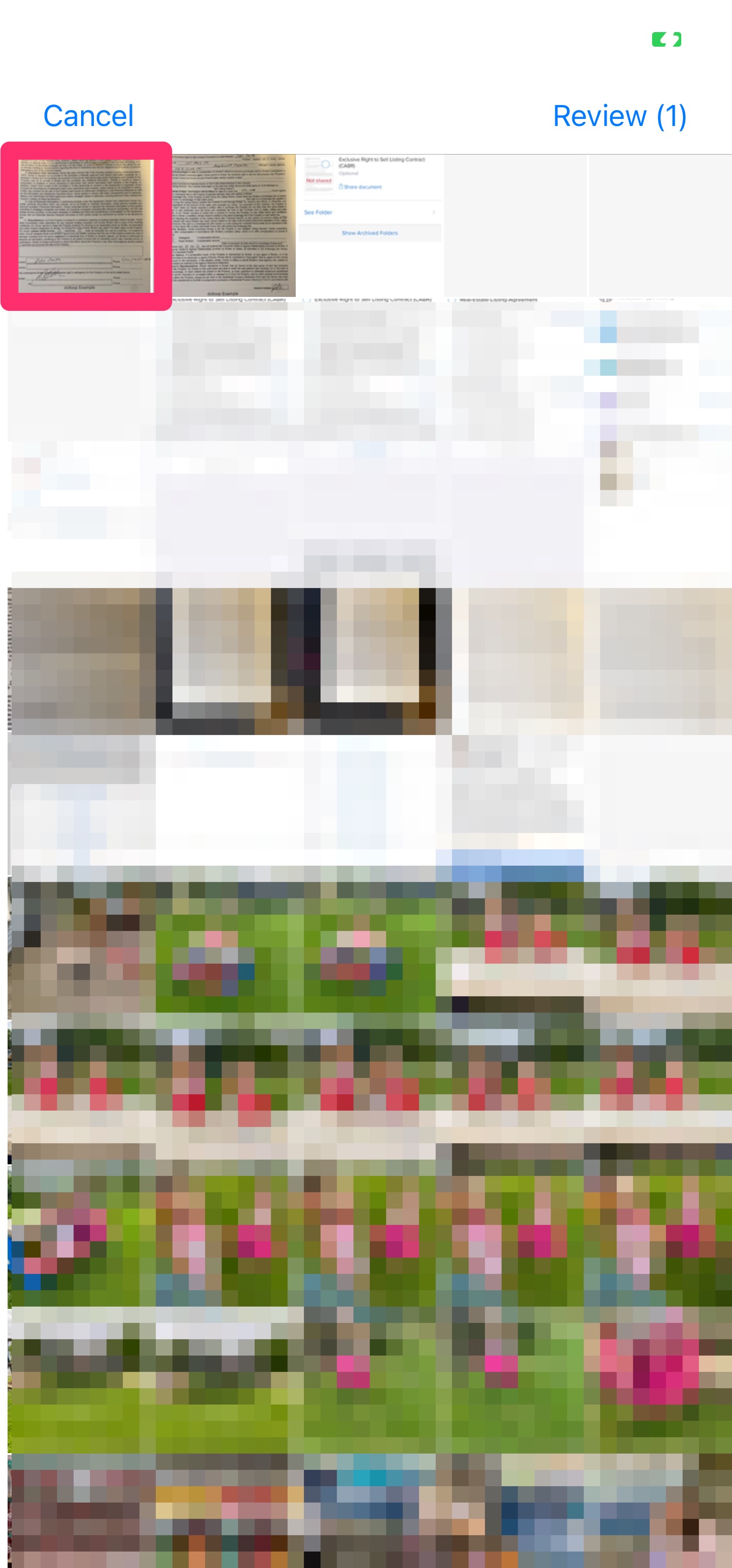 iOS - Adding Documents to a Loop