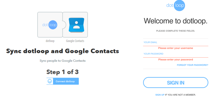 Google Contacts via API Nation