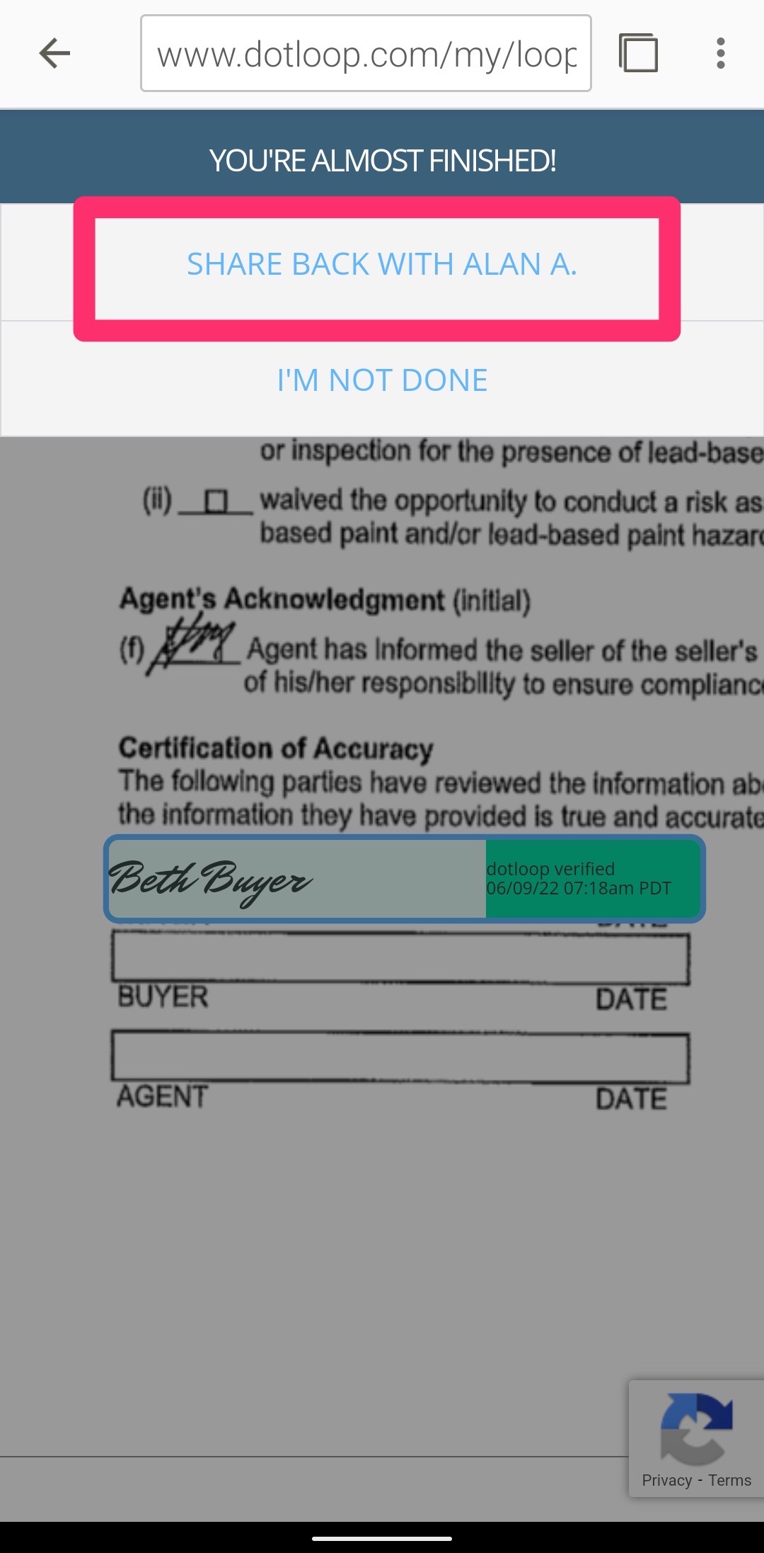 Android - How do clients sign