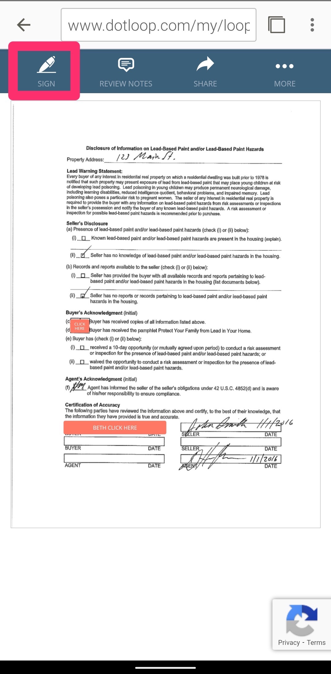 Android - How do clients sign