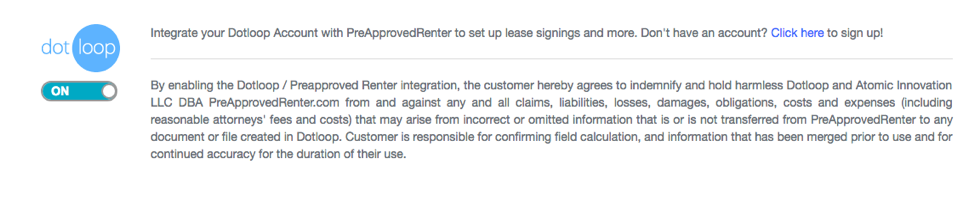 PreApprovedRenter Integration