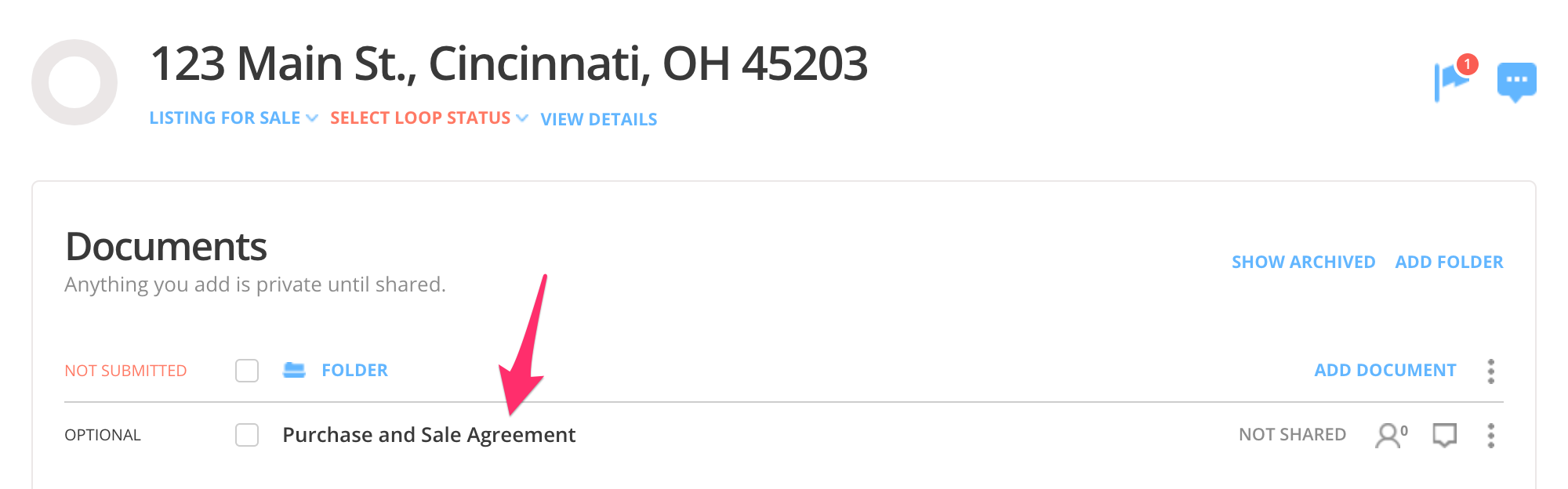 Adding Document Templates to your Loop from the Templates Section