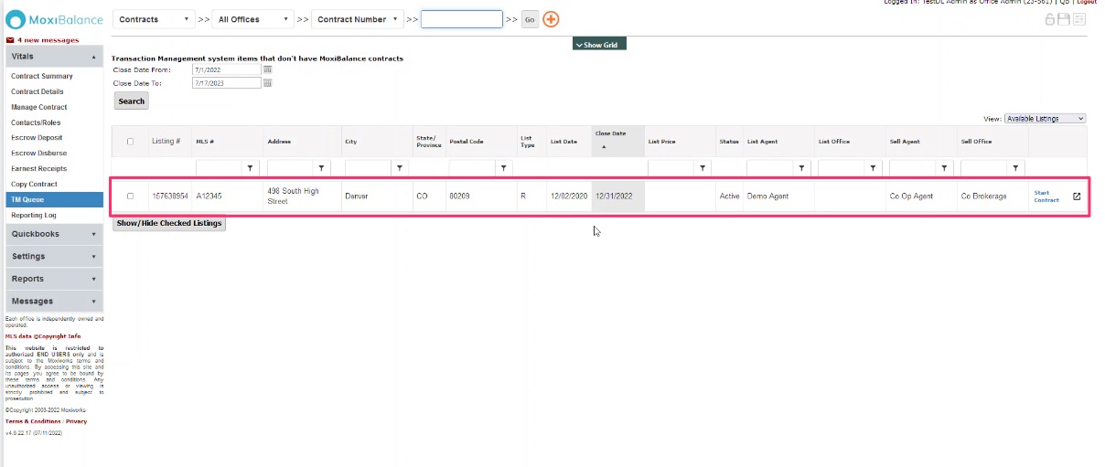 MoxiBalance Integration