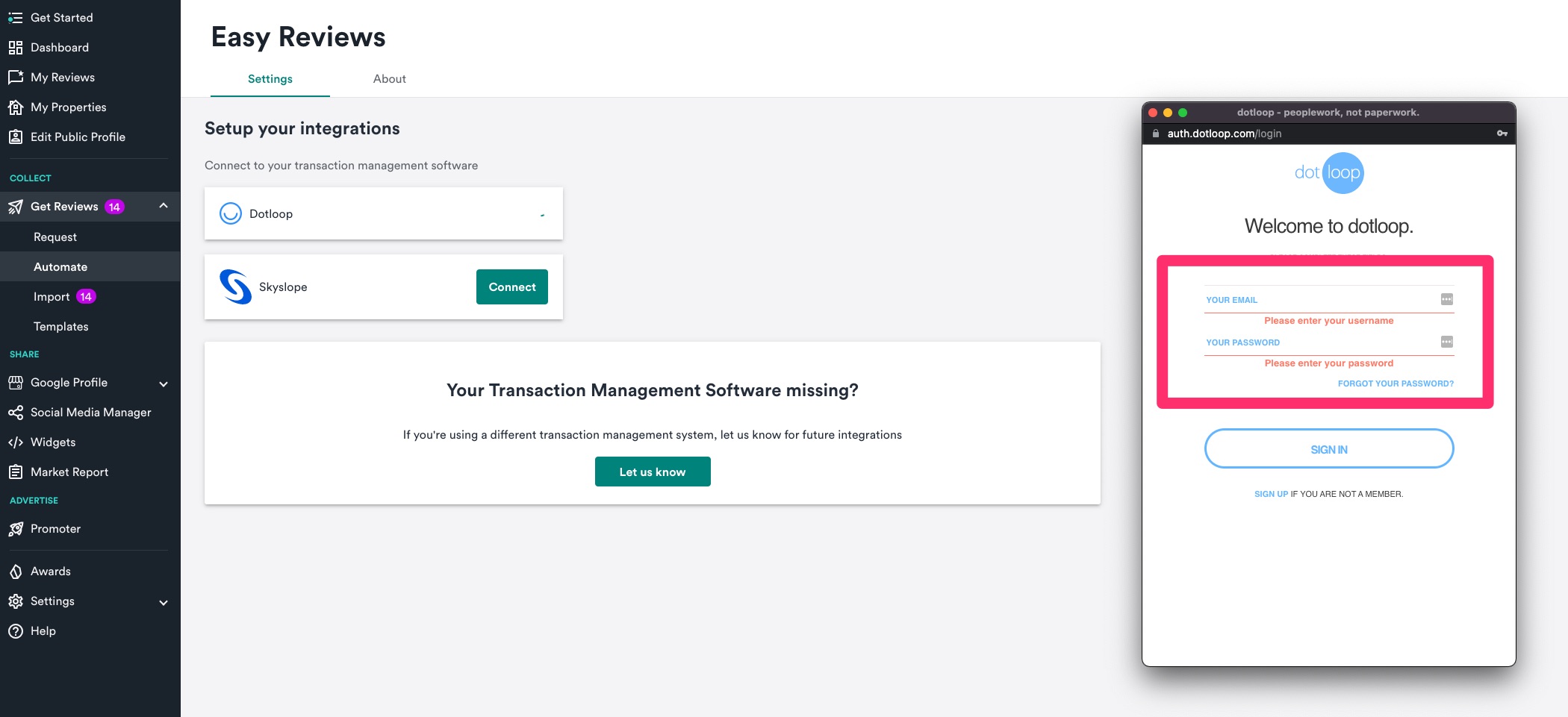 RateMyAgent Integration
