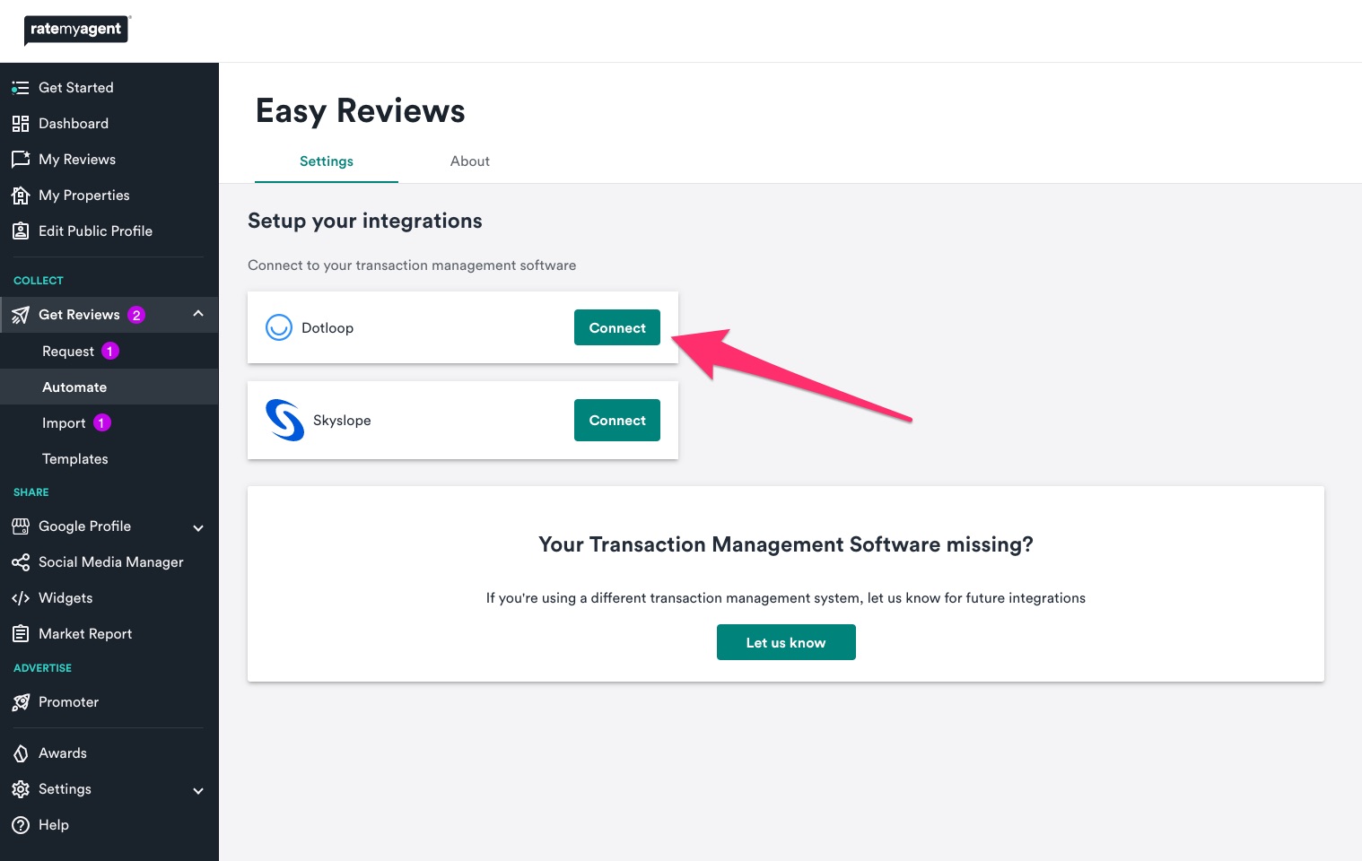 RateMyAgent Integration