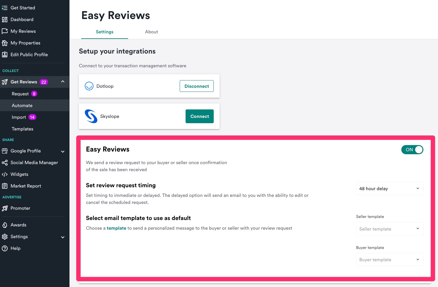 RateMyAgent Integration