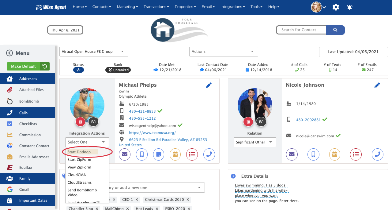 WiseAgent Integration
