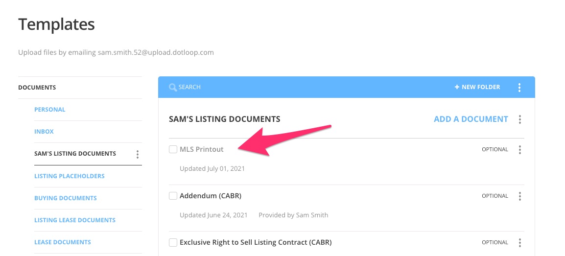 Document Placeholders