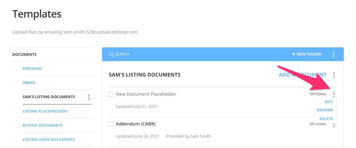 Document Placeholders