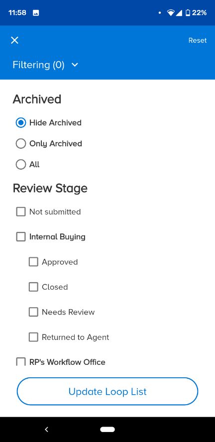 Android - Filters, Sorting, and Search