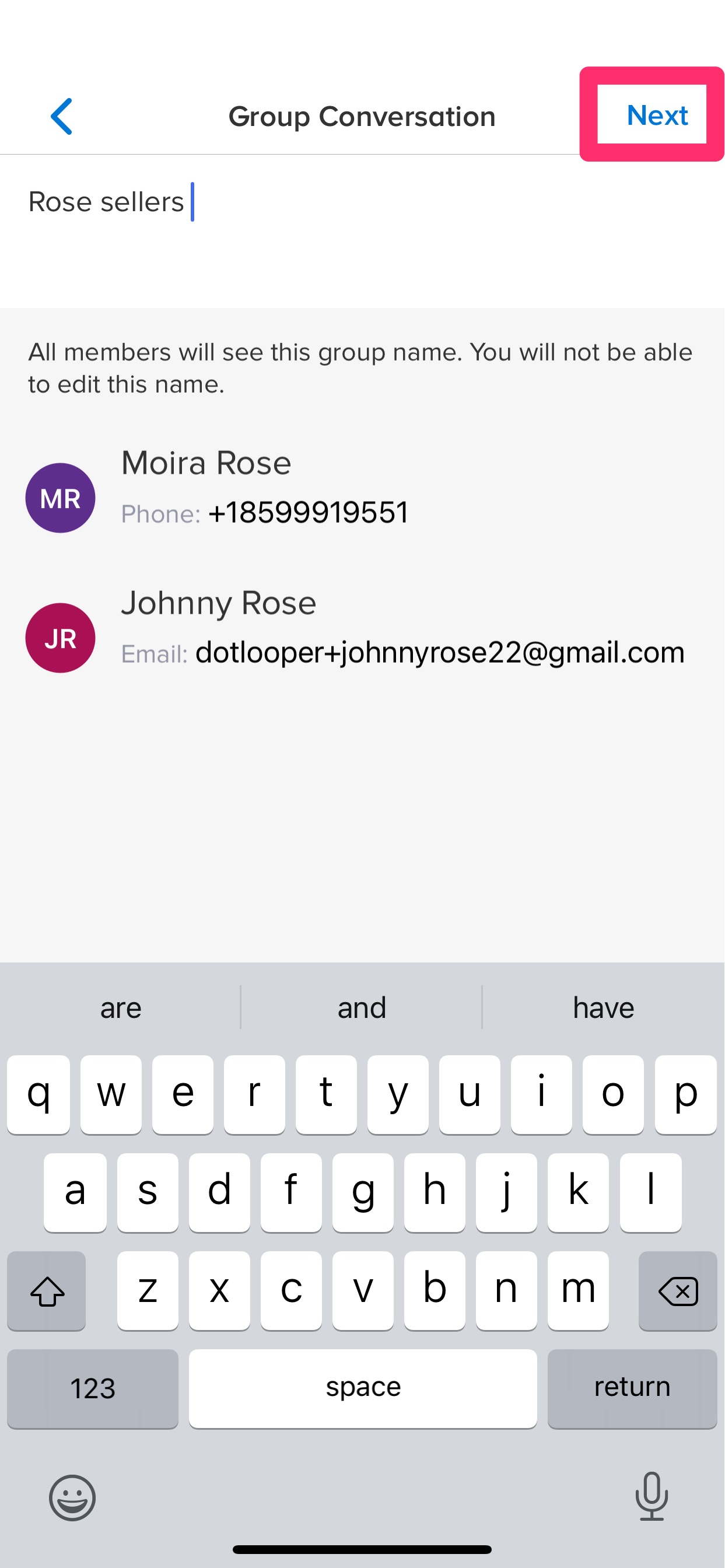 iOS - Messenger