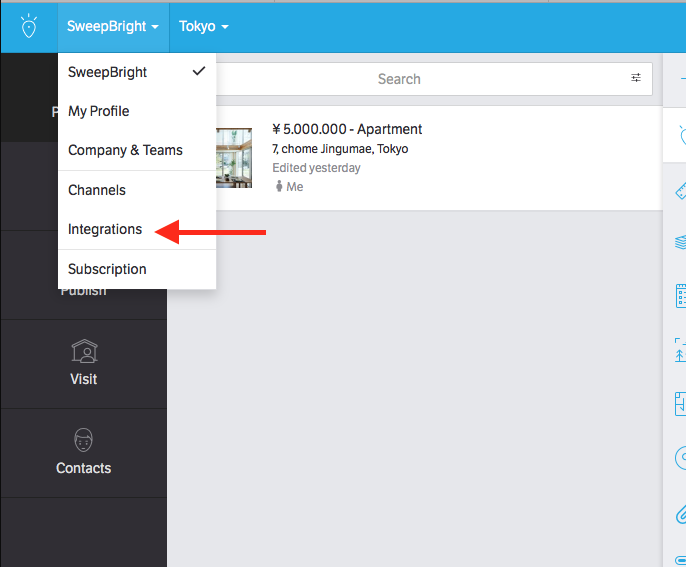 SweepBright Integration