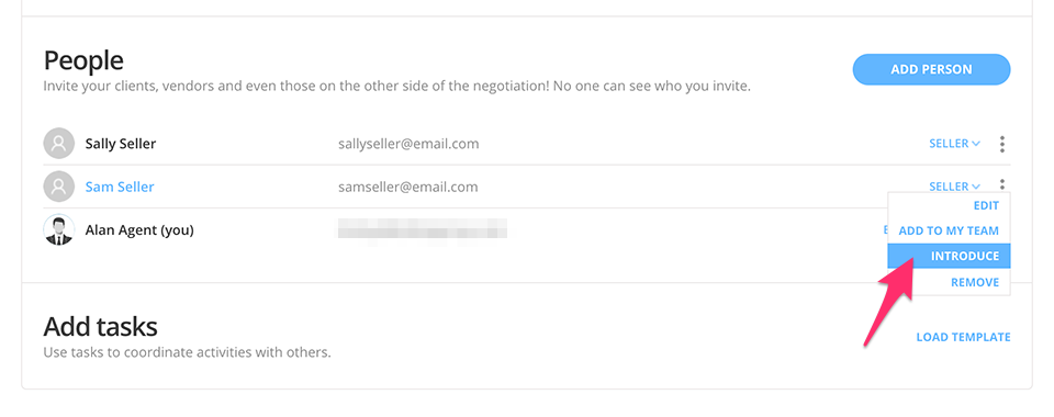 Introducing People in a Loop