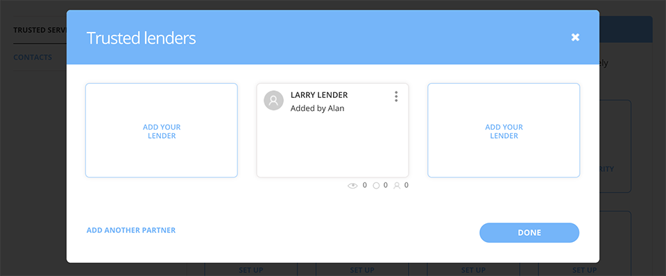 Adding Trusted Service Providers to the People Section