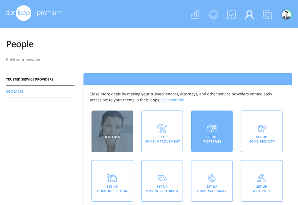 Adding Trusted Service Providers to the People Section