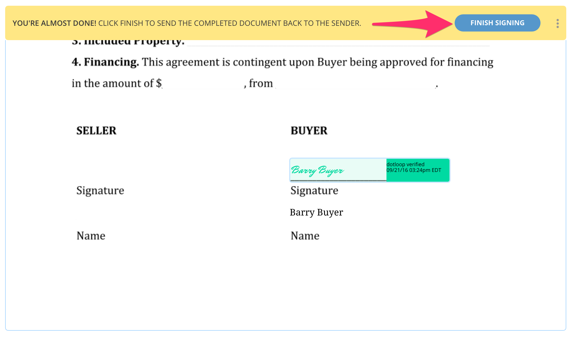 Host In-person Signing