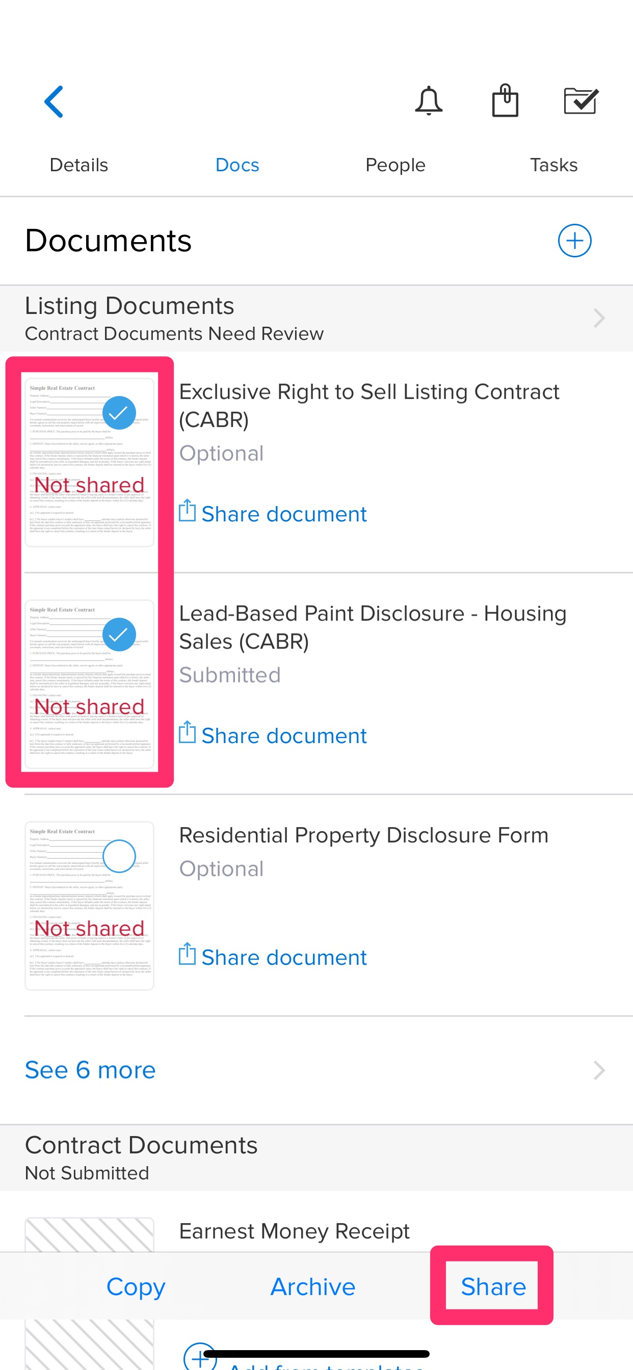 iOS - Sharing Documents and Sharing Permissions