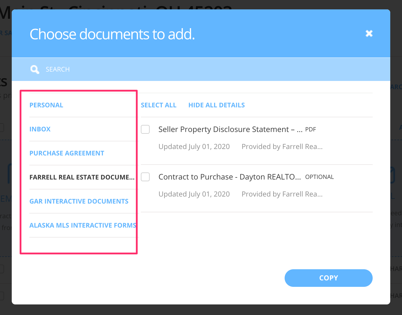 Adding Document Templates to a Loop from Inside a Loop