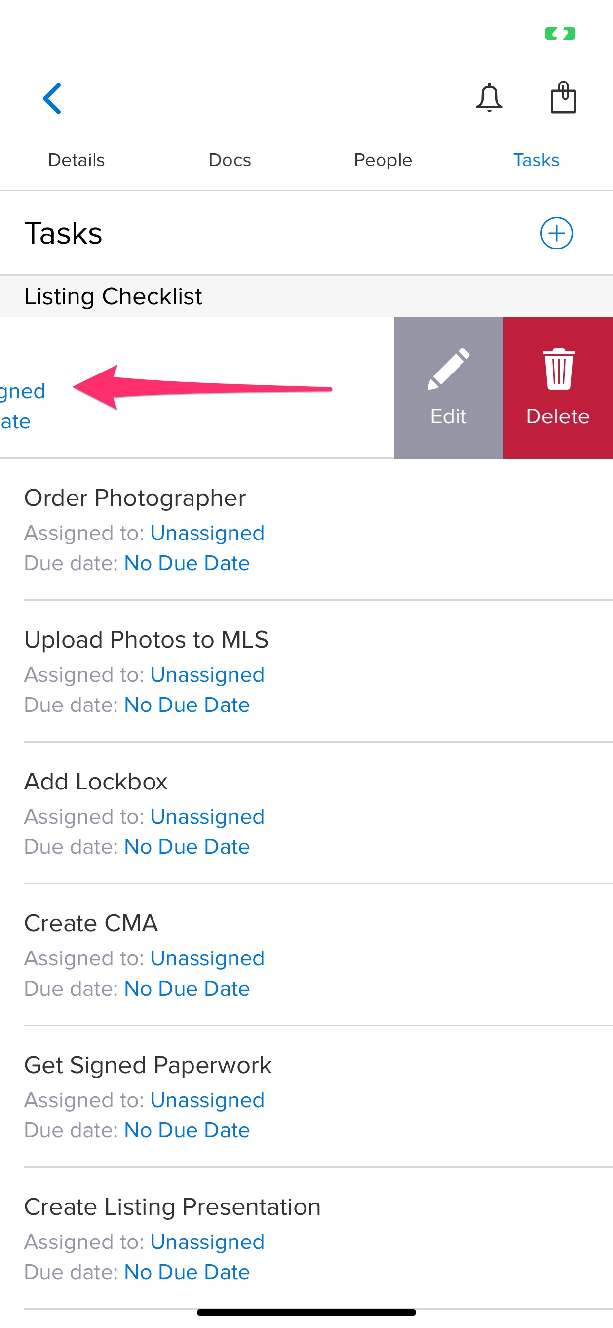 iOS - Managing Tasks