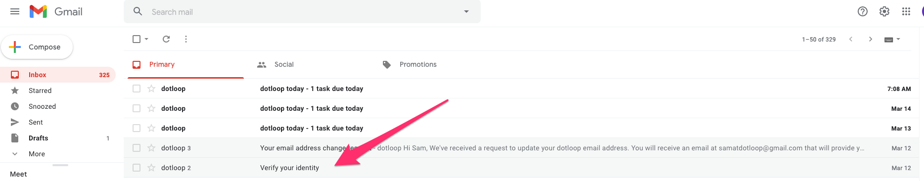 How to change your email address on your dotloop account