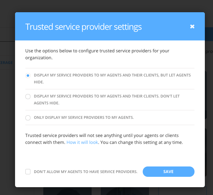 Trusted Service Providers