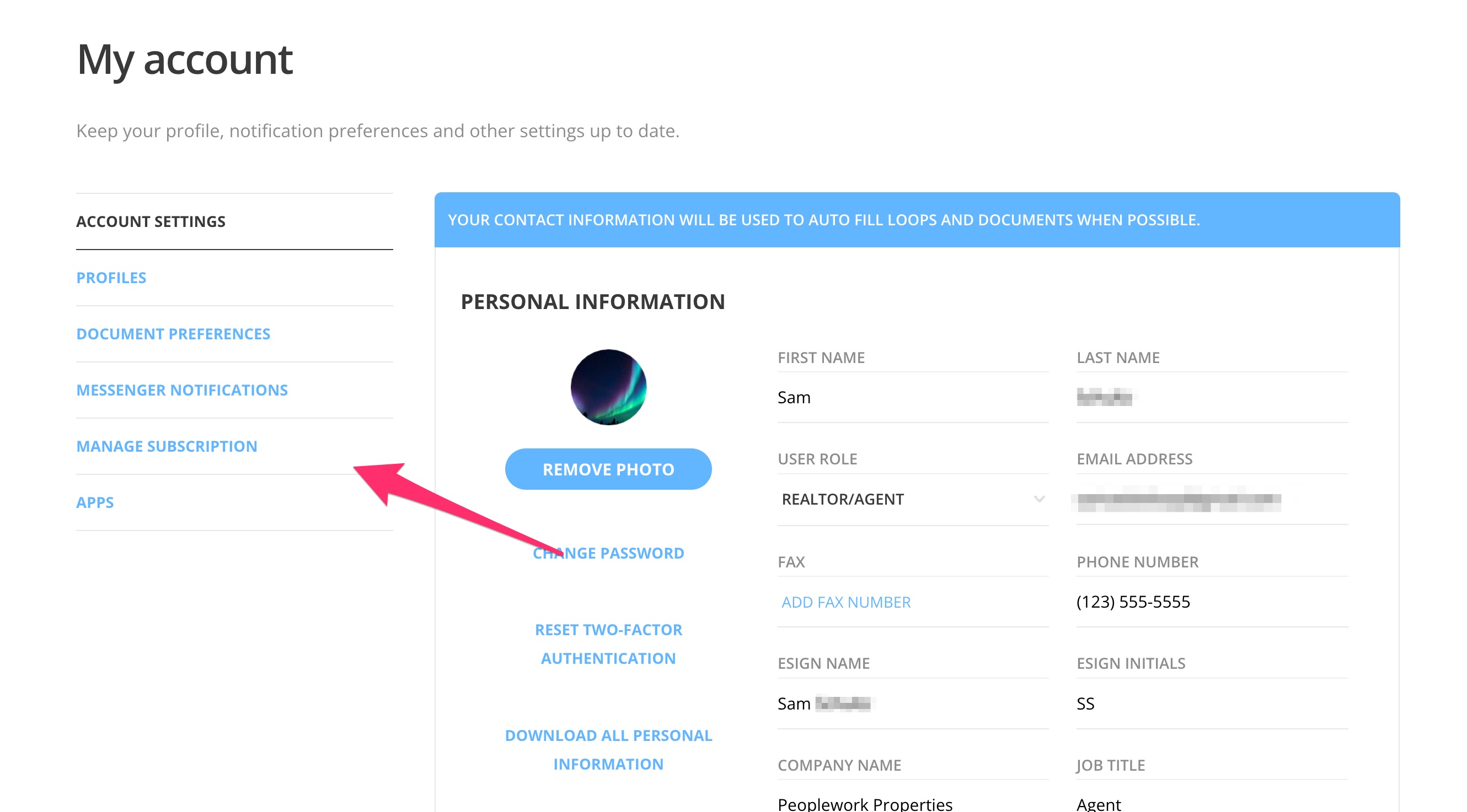 Subscription Management