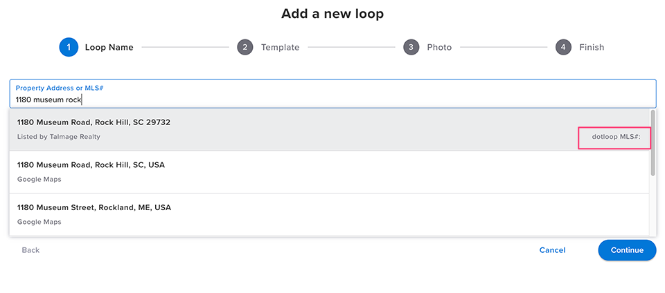 Linking to a dotloop Listing as a Buying Agent