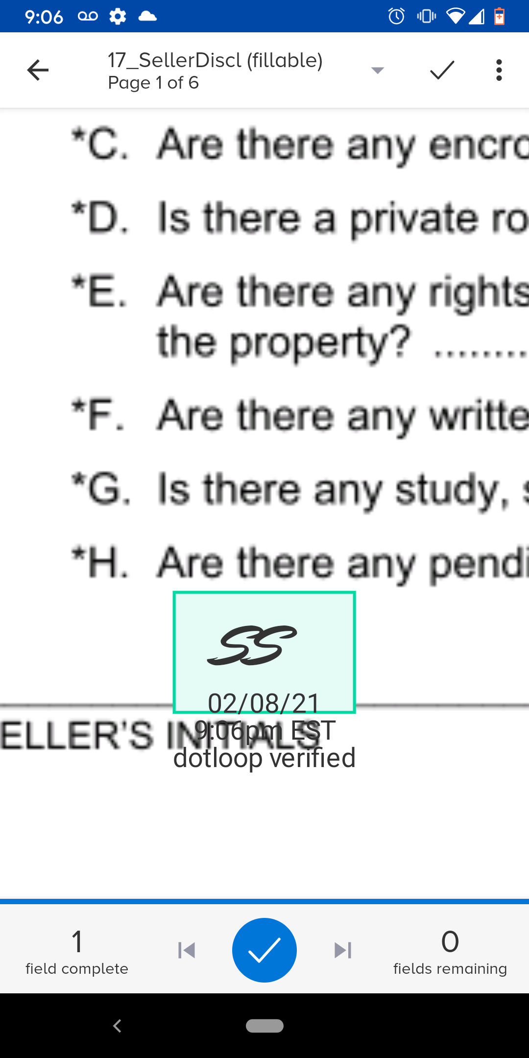 Android - Signing Documents