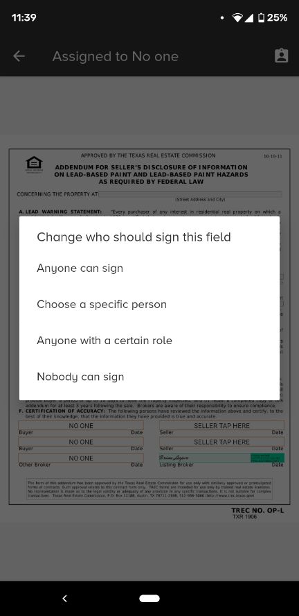 Android - Signing Documents