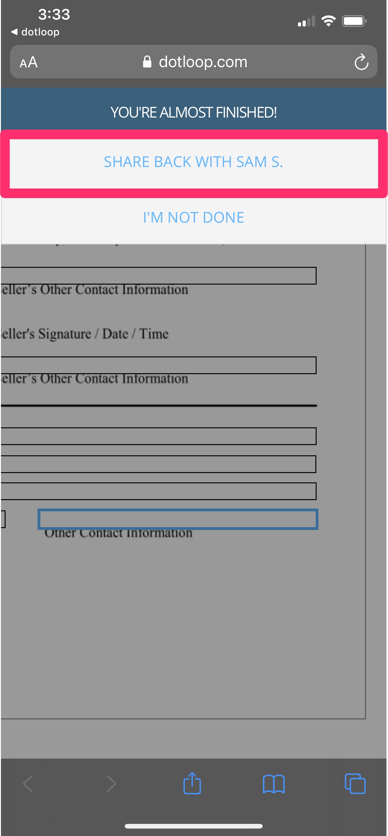 iOS - Signing Documents