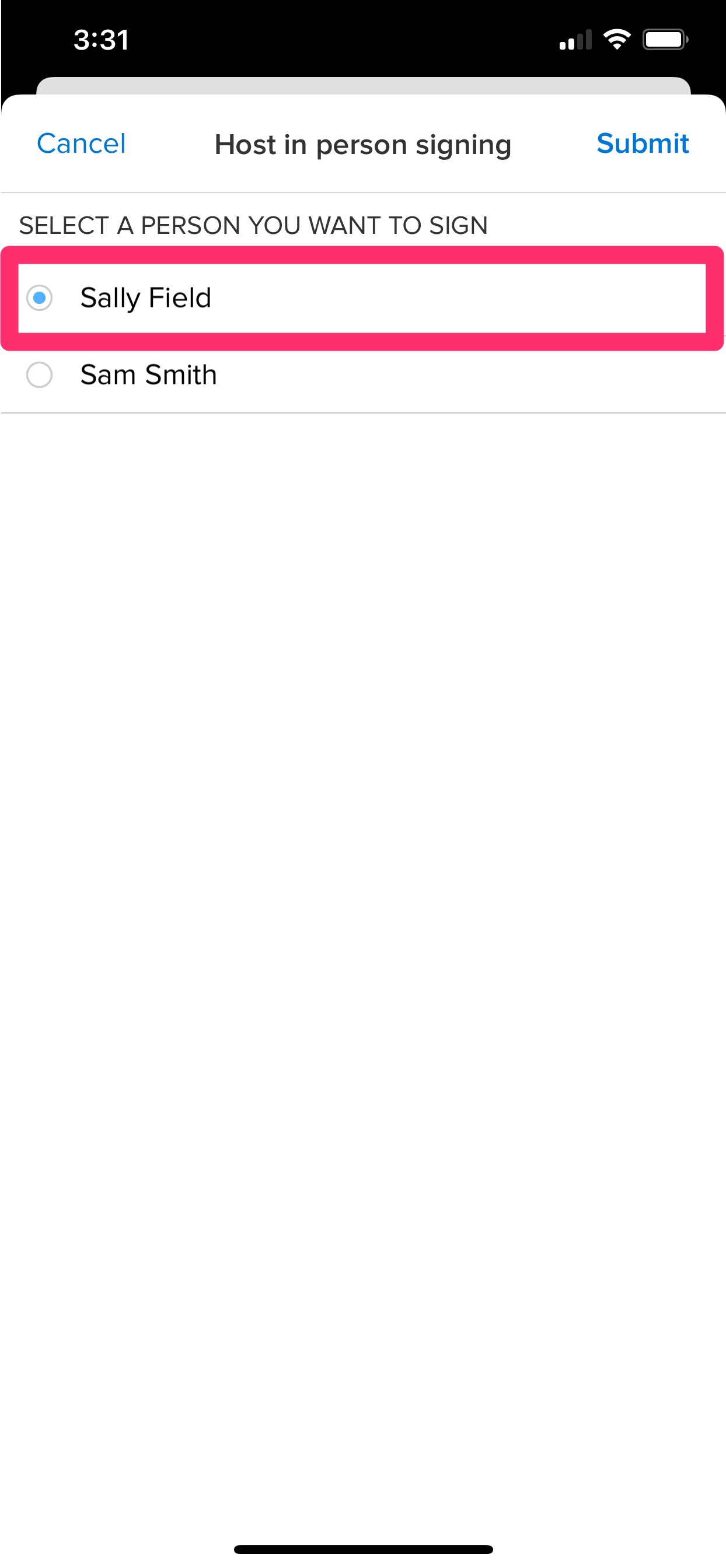 iOS - Signing Documents