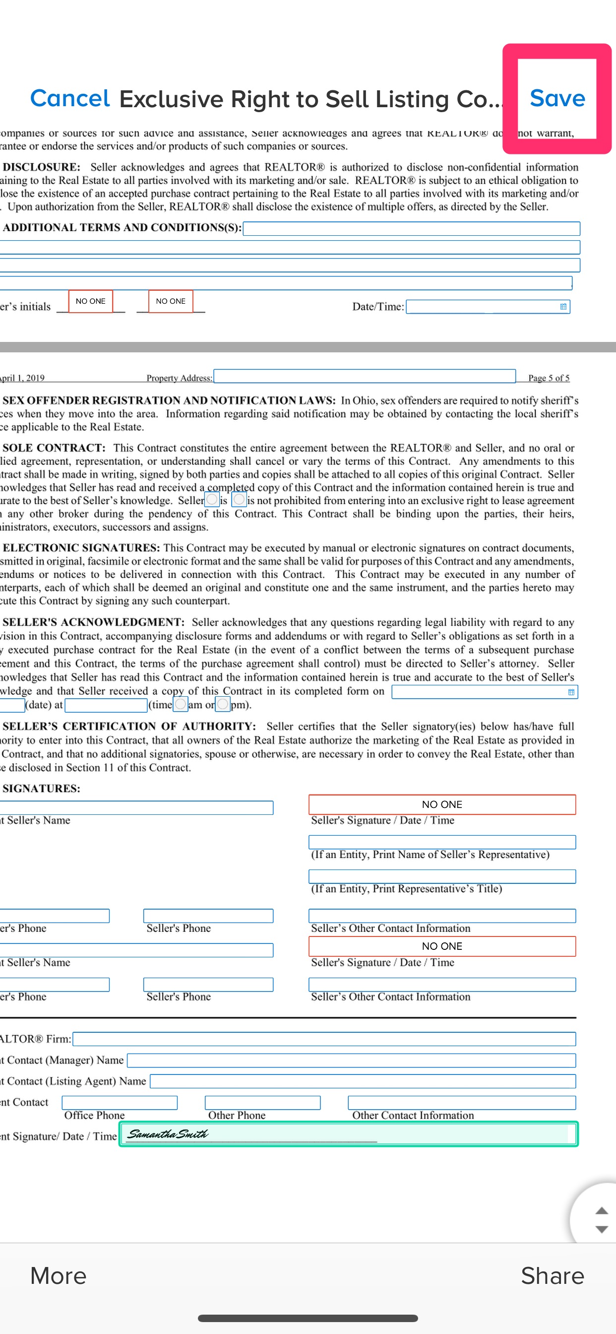 iOS - Signing Documents