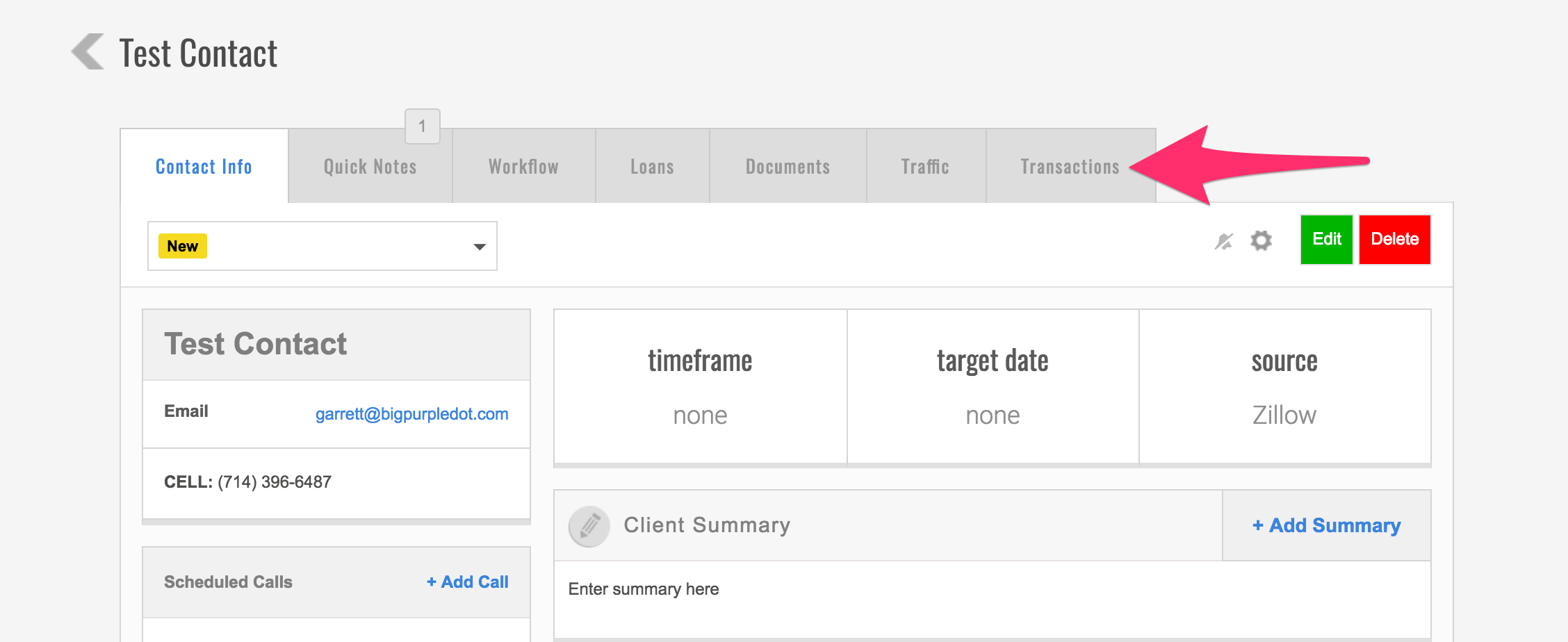 Big Purple Dot Integration