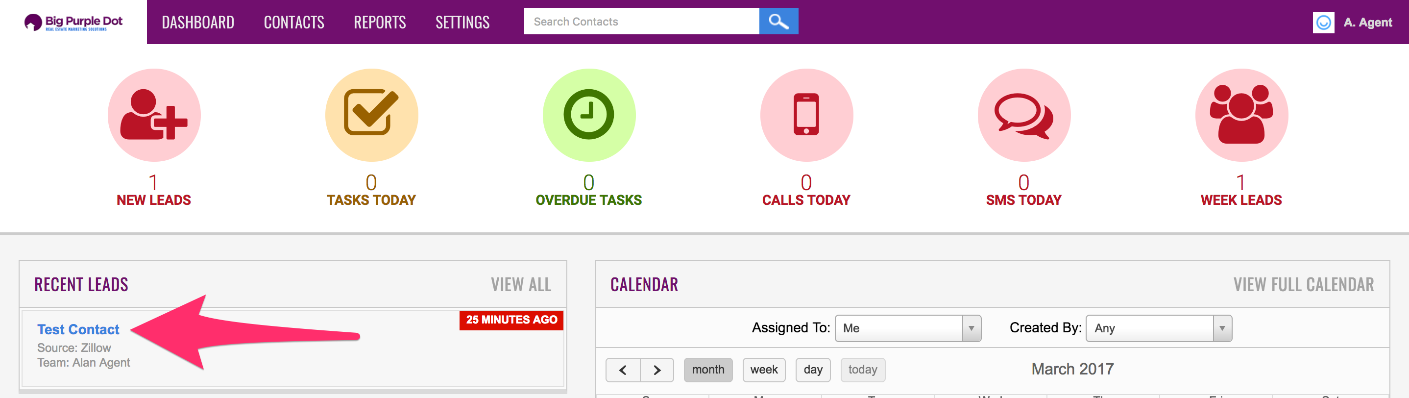 Big Purple Dot Integration