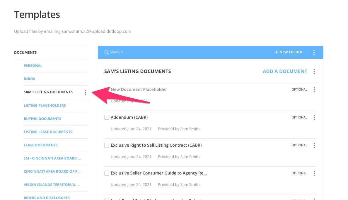 Document Placeholders