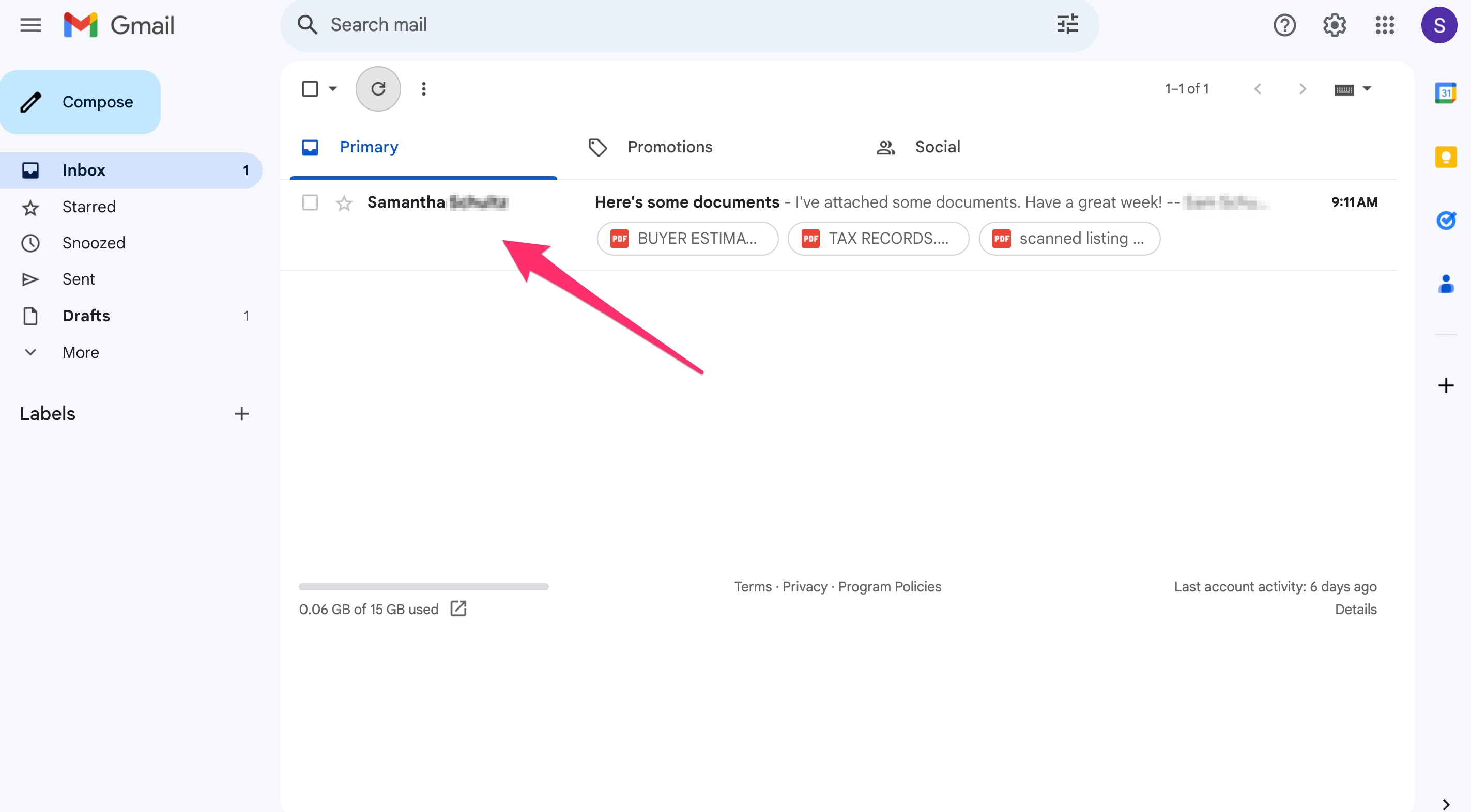 2.0 Emailing documents into your loop
