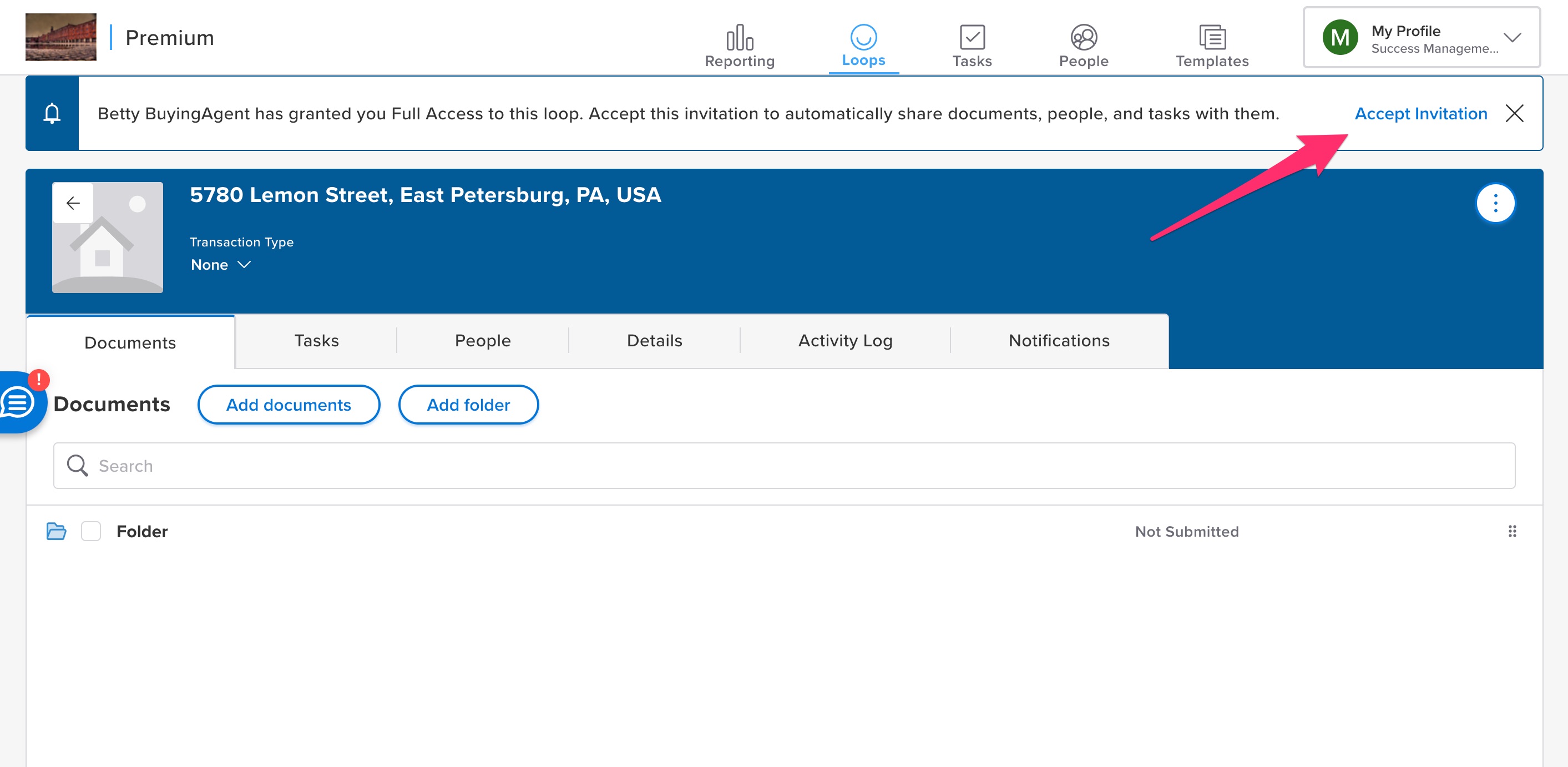 2.0 Accepting a Full Access Invitation