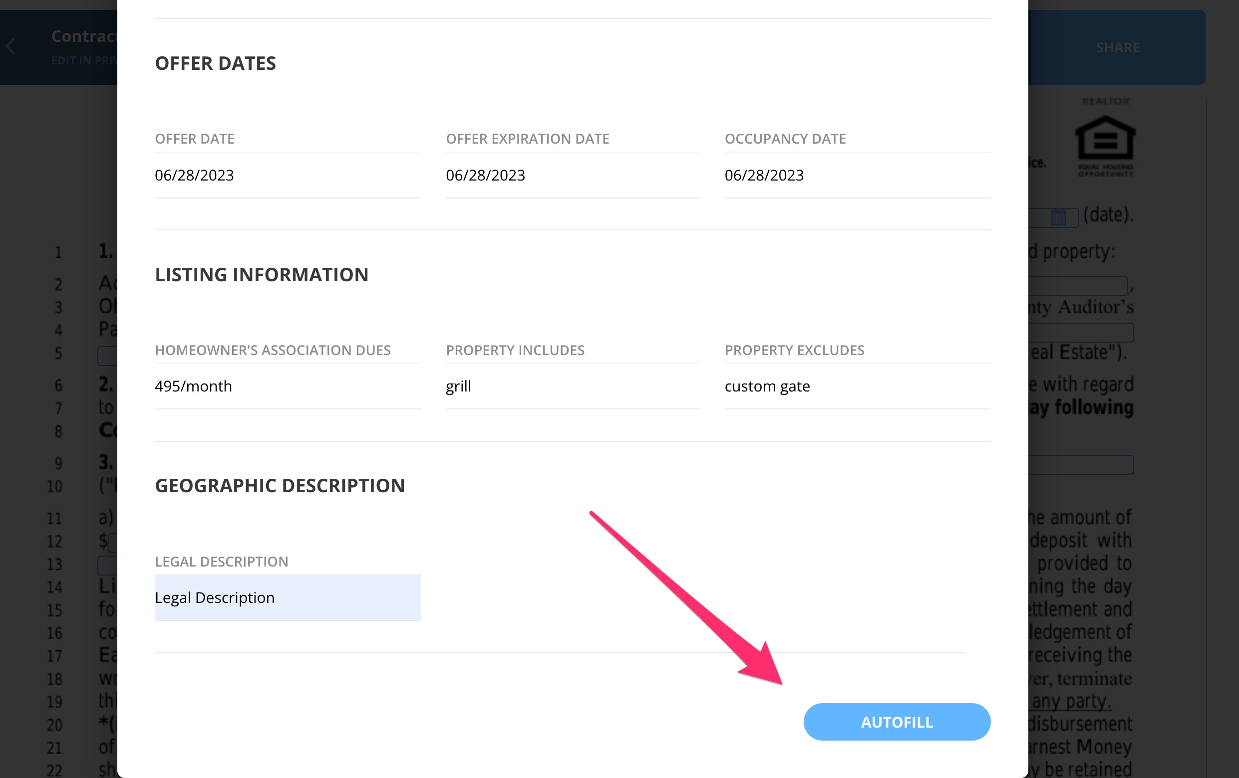 2.0 Autofilling interactive documents