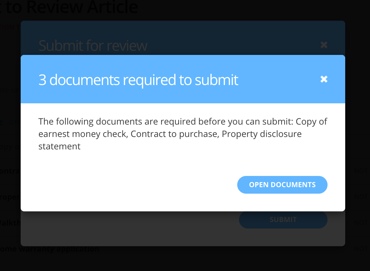 Document Approval Statuses