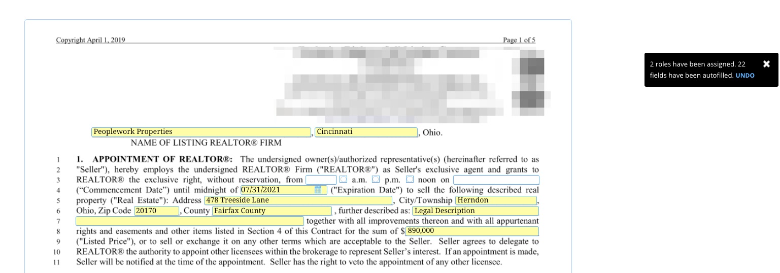 Autofilling Interactive Documents